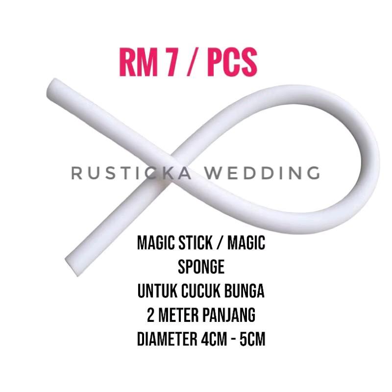 2 Meter Magic Stick Span Bunga Sponge Bunga Flexible Cucuk Bunga ...