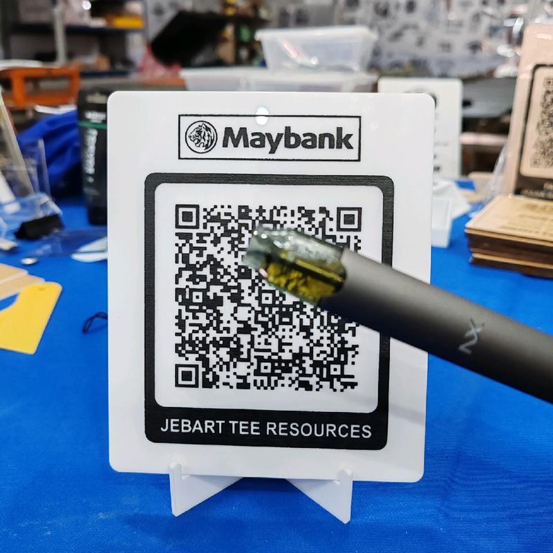 Acrylic QR CODE MAE + stand - TikTok Shop Malaysia