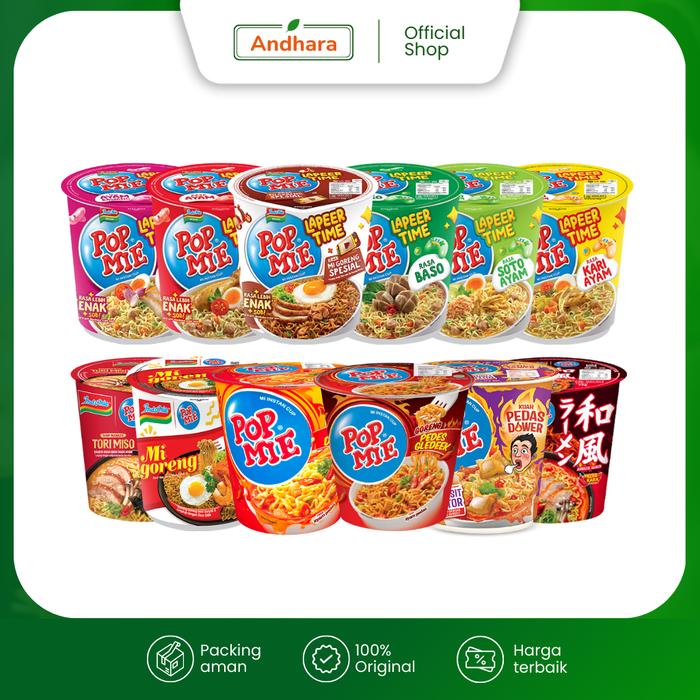 Jual POP MIE CUP Lapeer Time - Mie Instan CUP Aneka Rasa Goreng/ Kuah ...