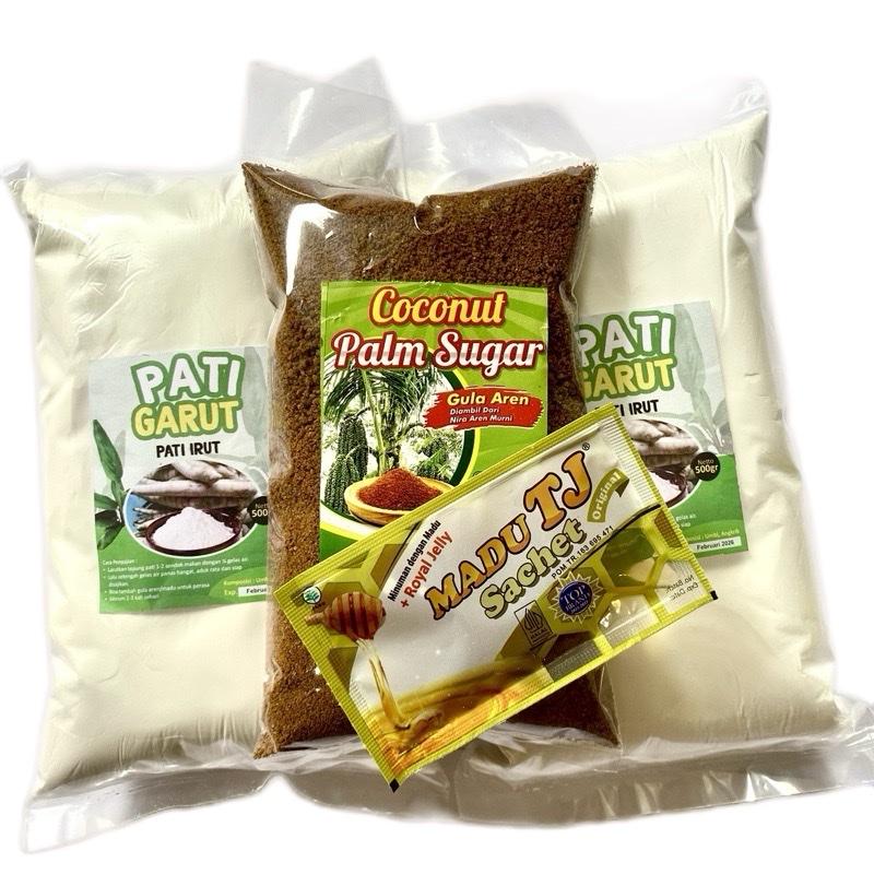 Pati garut 1 kg free gula aren halus 200gr & madu pati irut asam - Shop ...