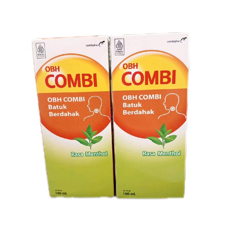 OBH combi batuk berdahak 100 ml- obat batuk sirup berdahak rasa menthol ...
