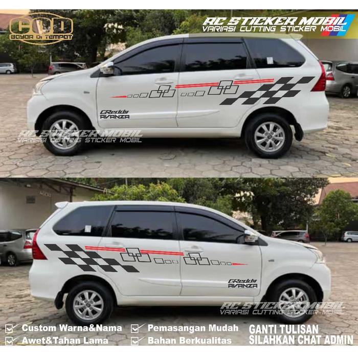 Jual Stiker sticker Mobil Avanza Cutting stiker mobil avanza veloz Old ...