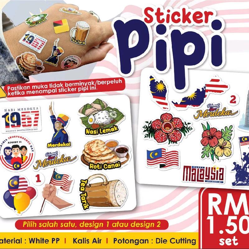 Sticker Pipi Merdeka Edisi Cute - TikTok Shop Malaysia