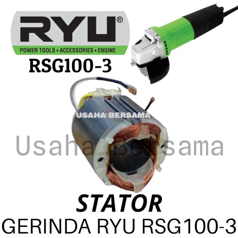 Stator Gerinda RYU RSG100-3 Rumah Armature Bantalan Grinda Maktec RYU ...