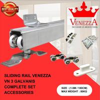 Jual Rel Galvanis Pintu Sliding/Geser Gantung Komplit Set VENEZZA VN 3 ...