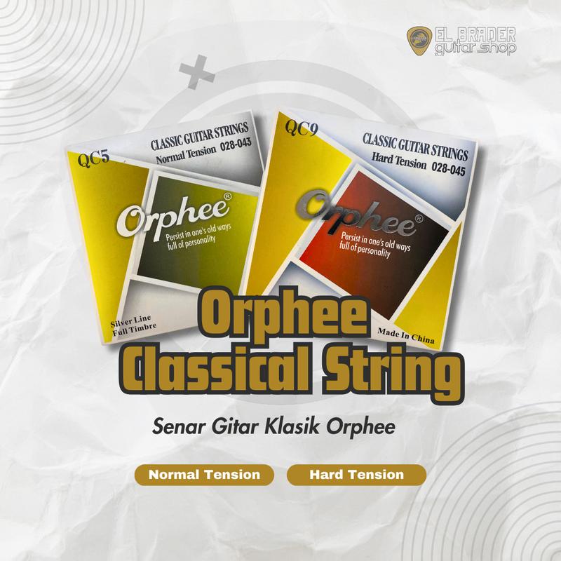 Senar Gitar Klasik Nilon Original Orphee QC5 QC9 Normal Tension Hard ...