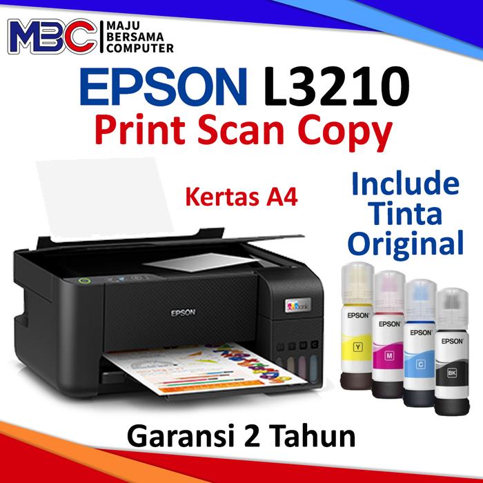 Jual Epson L3210 Print Scan Copy A4 Printer EcoTank L 3210 All in One ...