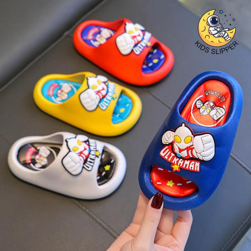 Cartoon Children Slippers Boy Ultraman Kid Home Indoor outdoor anti ...