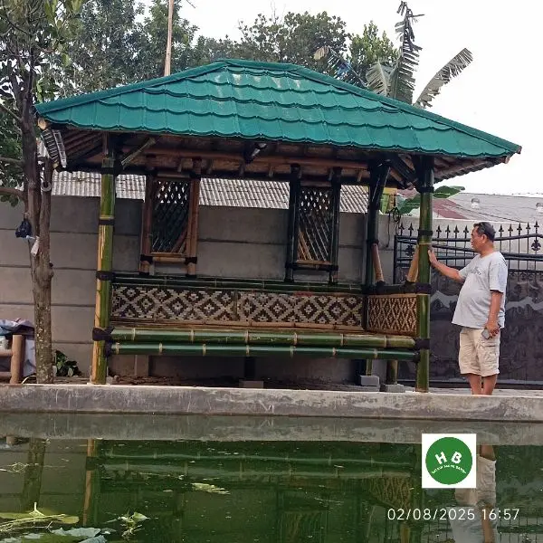gazebo bambu, saung bambu gazebo ukuran 2m x 3m - Shop | Tokopedia