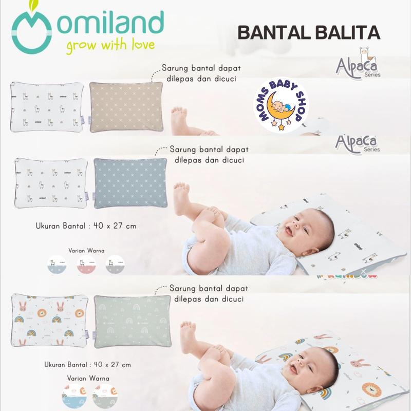 MOMS_ Omiland Baby Bantal Anak Bayi Balita Alpaca | Rainbow Series ...