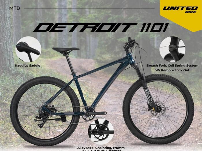 Jual Sepeda Gunung Dewasa MTB UNITED DETROIT 1101 Alloy Ukuran 27.5 ...