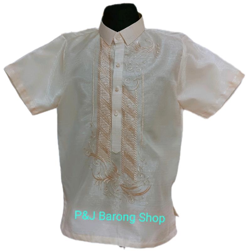 *RO11* Plain Polo Barong Short Sleeve w/ linning geena Sport - TikTok ...