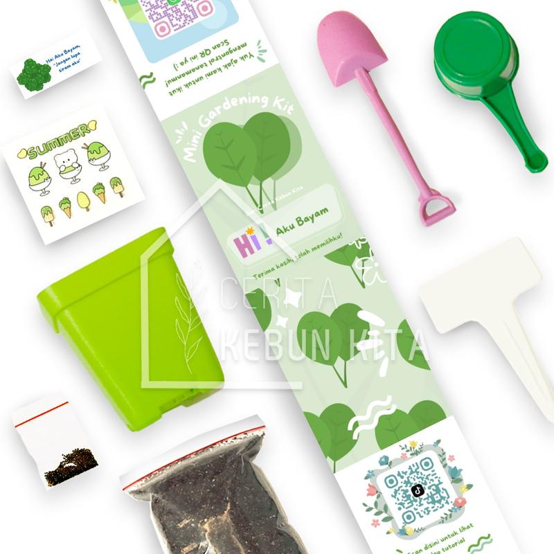 Mini Gardening Kit | Planter Kit | Paket Berkebun Mini | Growing - Shop ...