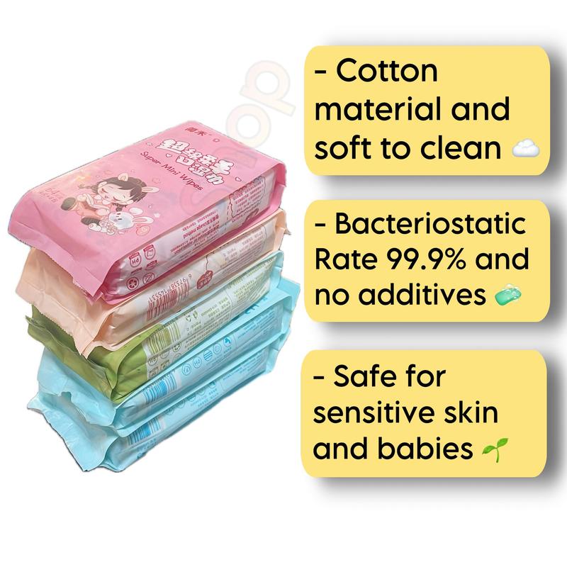 [SG Ready Stock] 64Pcs/Pack Mini Baby Wipes | Wet Wipes | Mini - TikTok ...