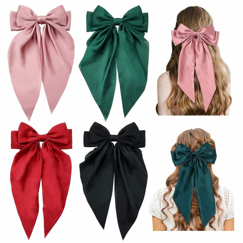 Korean Floral Ribbon Hair Clip Hair Band Hair Rope Hair Accessories ...