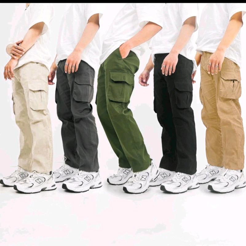 6 pocket cargo slacks high quality ready stock - TikTok Shop Malaysia