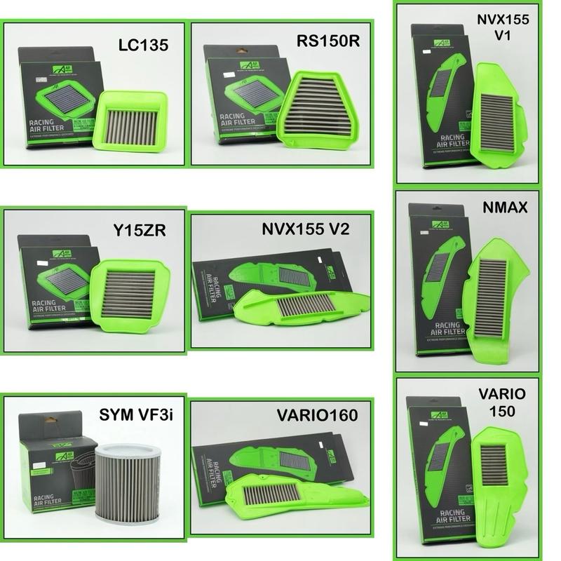 AJI RACING AIR FILTER STAINLESS STEEL Y15ZR Y16ZR Y15 Y16 LC135 ...