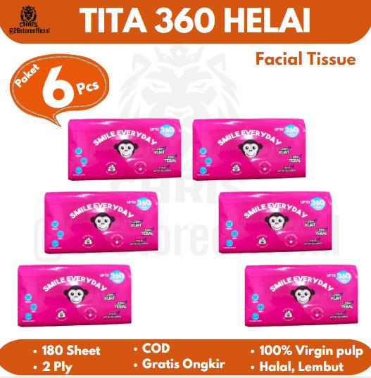 [6 Pcs] Tissue PROMO Tita Soft Tisu Wajah 180 Sheet / TiTi 180 Helai ...