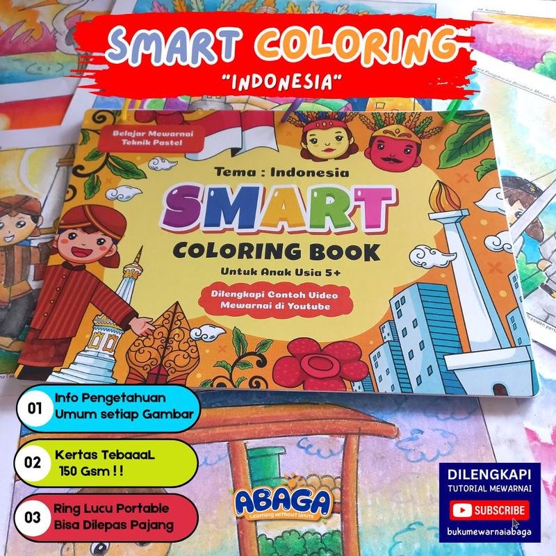 Smart Coloring Book Indonesia - Belajar Mewarnai Teknik Pastel - Shop ...