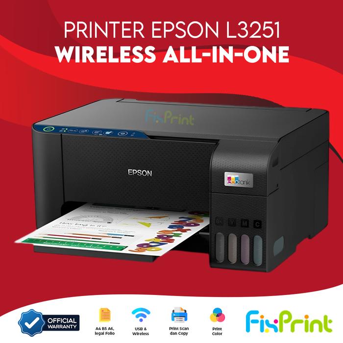 Jual Printer Epson EcoTank L3250 L3251 Print Scan Copy WiFi Infus Ink ...