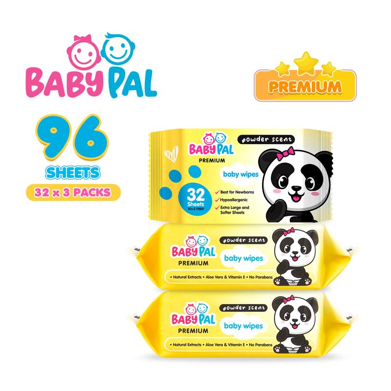 BabyPal Premium Baby Wipes Powder Scent 32 Softer Sheets Pac - TikTok ...