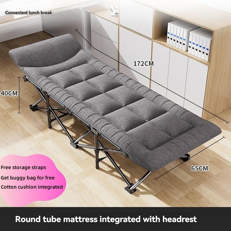 Simple foldable single bed Suitable for office rest portable - TikTok ...
