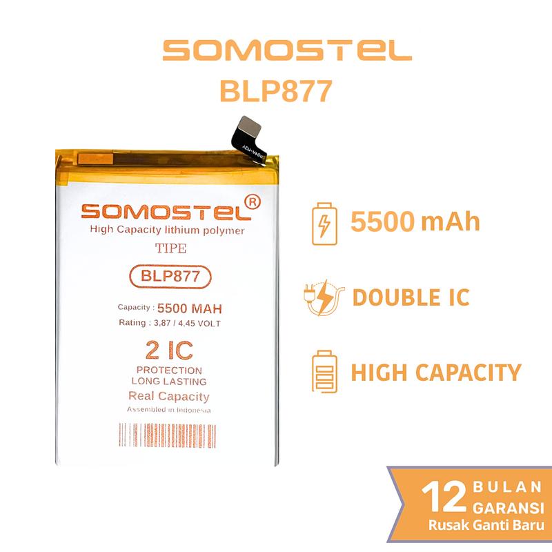 Somostel - BLP877 Compatible With Realme Narzo 50A Prime/Narzo 50i ...