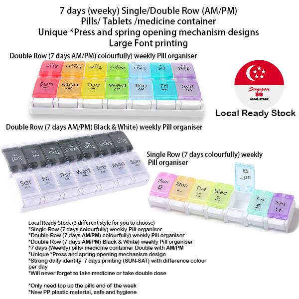 7 days AM/PM pills / tablet capsule medicine container, Weekly - TikTok ...