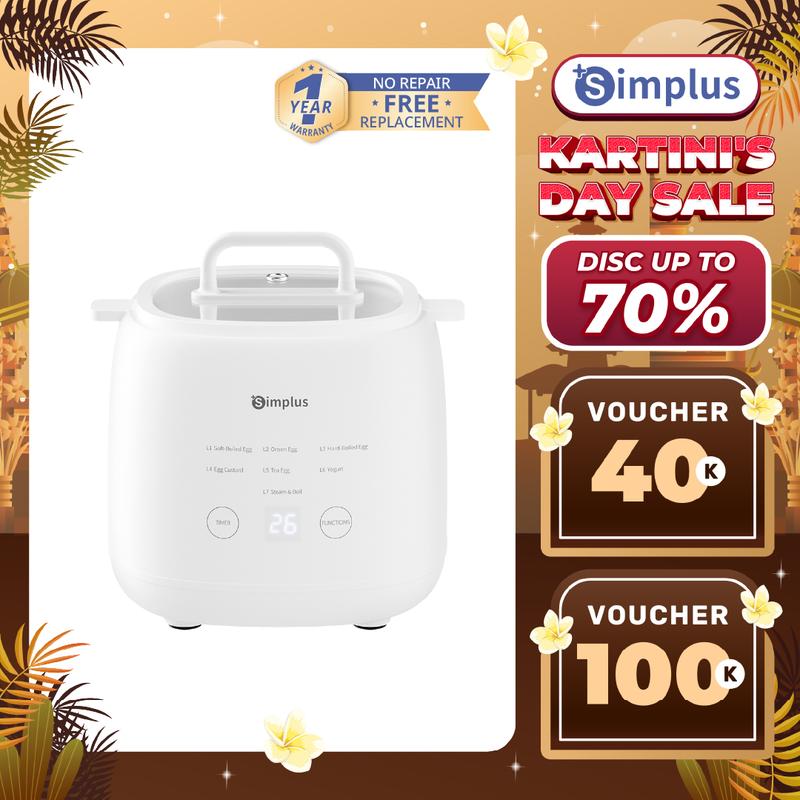 【DOUBLE SUBSIDIES LIVE ONLY】Simplus Kukusan Telur Multifungs - Shop | Tokopedia