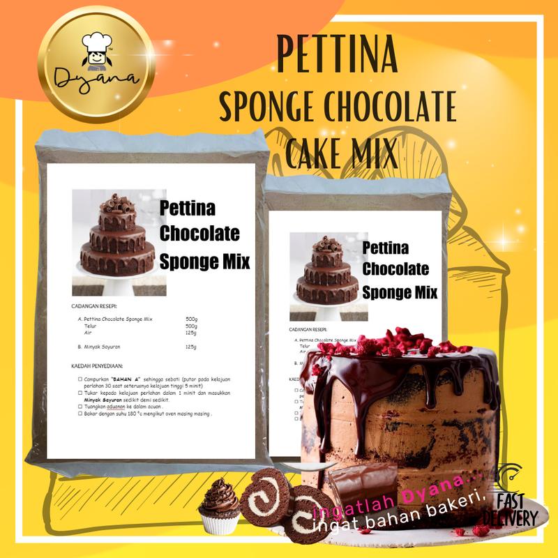 Pettina Sponge Chocolate Cake Mix 1kg | 500g - TikTok Shop Malaysia