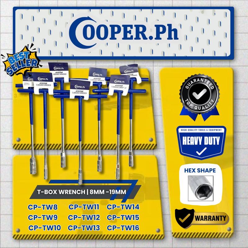 Cooper.ph T-box wrench Motorcycle wrench tools 8mm -19mm CP-TW8-19 ...