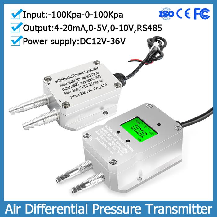 Jual LCD Air Differential Pressure Transmitter -100Kpa-0-100Kpa ...