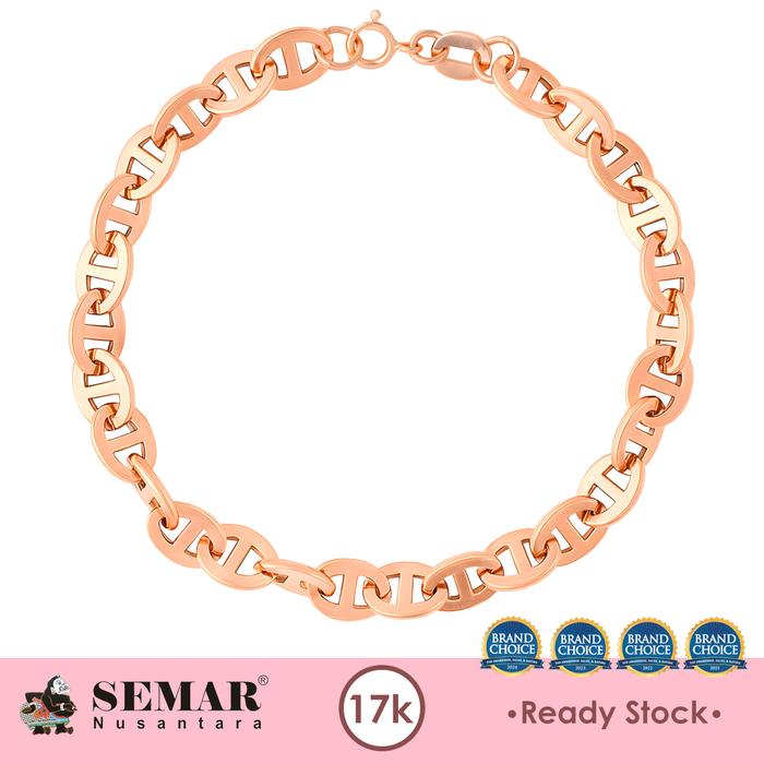 Promo Gelang Emas Carissa Superlight Rose Gold 17K Semar Nusantara ...