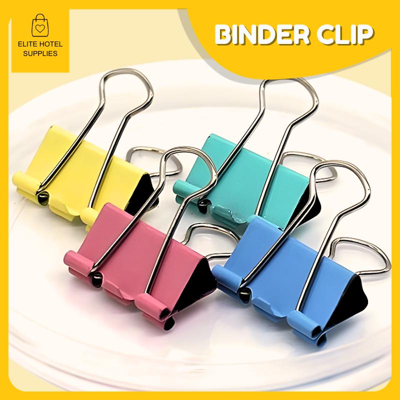 Colour Binder Clip / Paper Clip / Double Clip / Metal Paper Clip ...