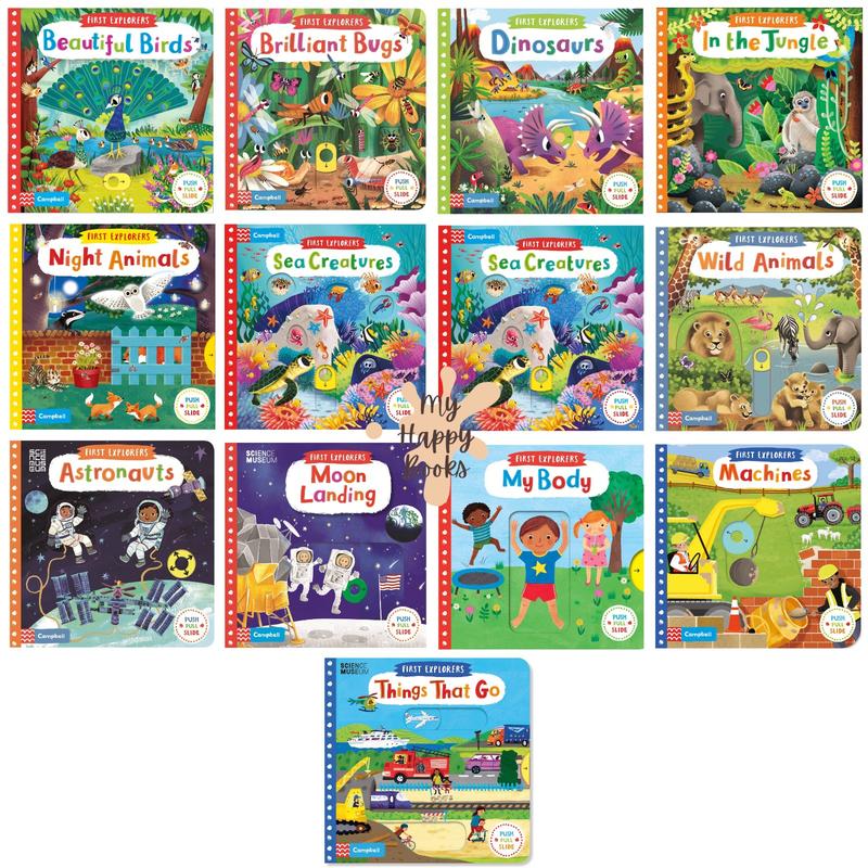 Campbell First Explorers Series Interactive Board Books for Toddlers ...