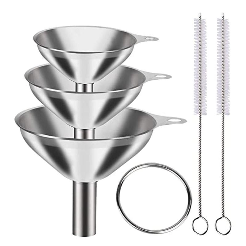 Corong logam keluli tahan karat, set 3 corong kecil dan besar, - TikTok ...