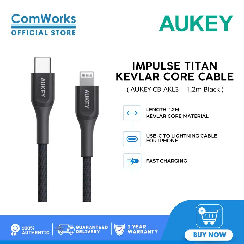 ComWorks Official Store | AUKEY CB-AKL3 Impulse Titan Kevlar - TikTok ...