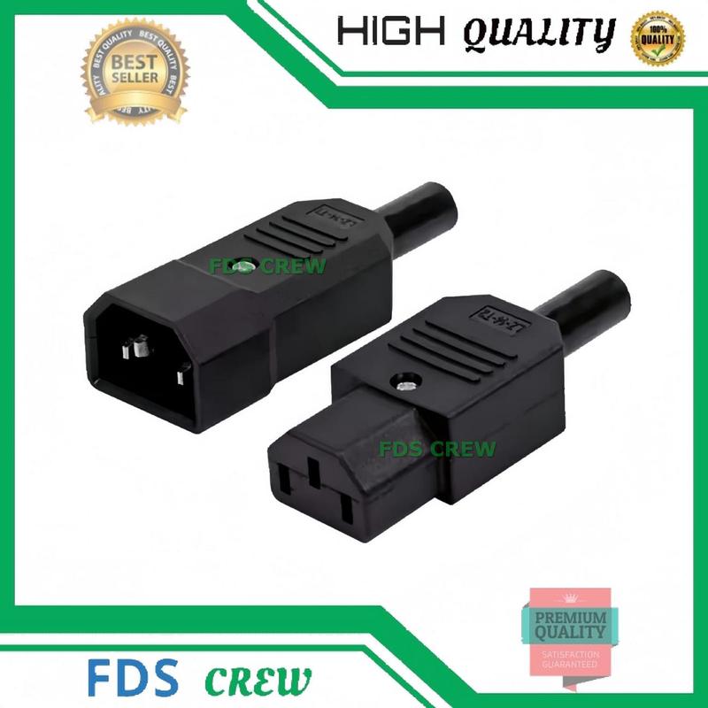SOCKET KONEKTOR JACK POWER KOMPUTER MALE AC 220V 10 A - Shop | Tokopedia