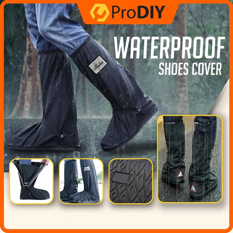 Waterproof Shoes Cover Shoes Protection Rain Cover Zipper Outdoor ...