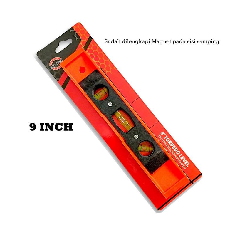 CUCI GUDANG !!! Waterpass Magnet 9 Inch / Waterpas Magnit Waterpas ...