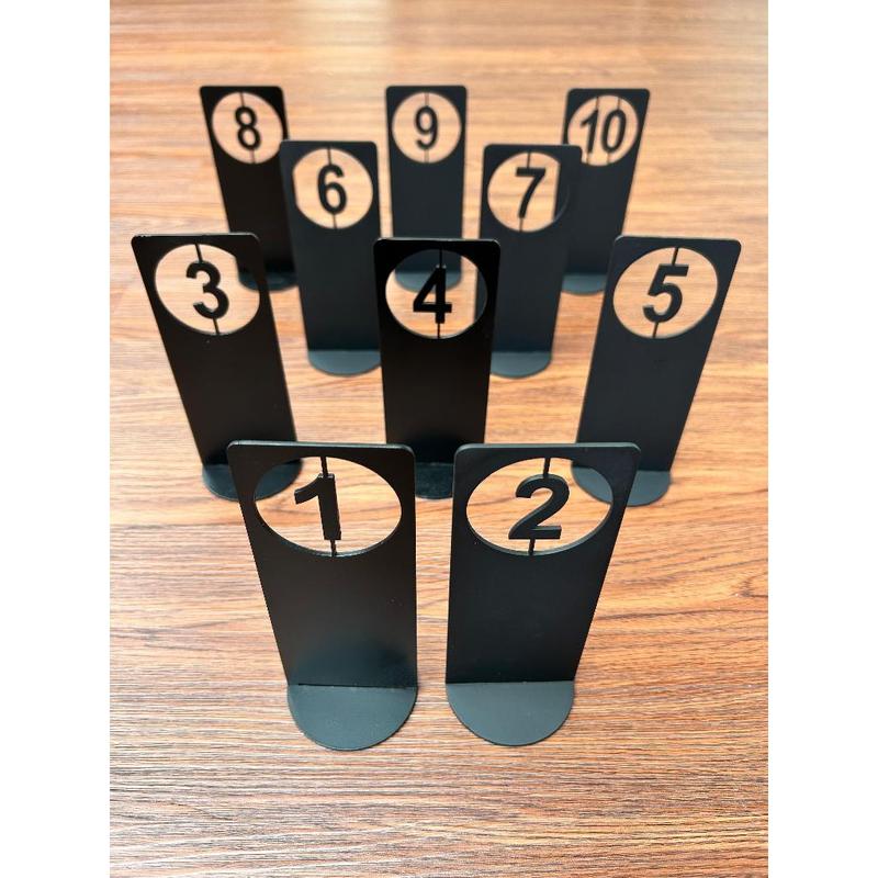 Nomer Meja Cafe & Resto Design Minimalis| Penanda NomerMeja Bahan ...