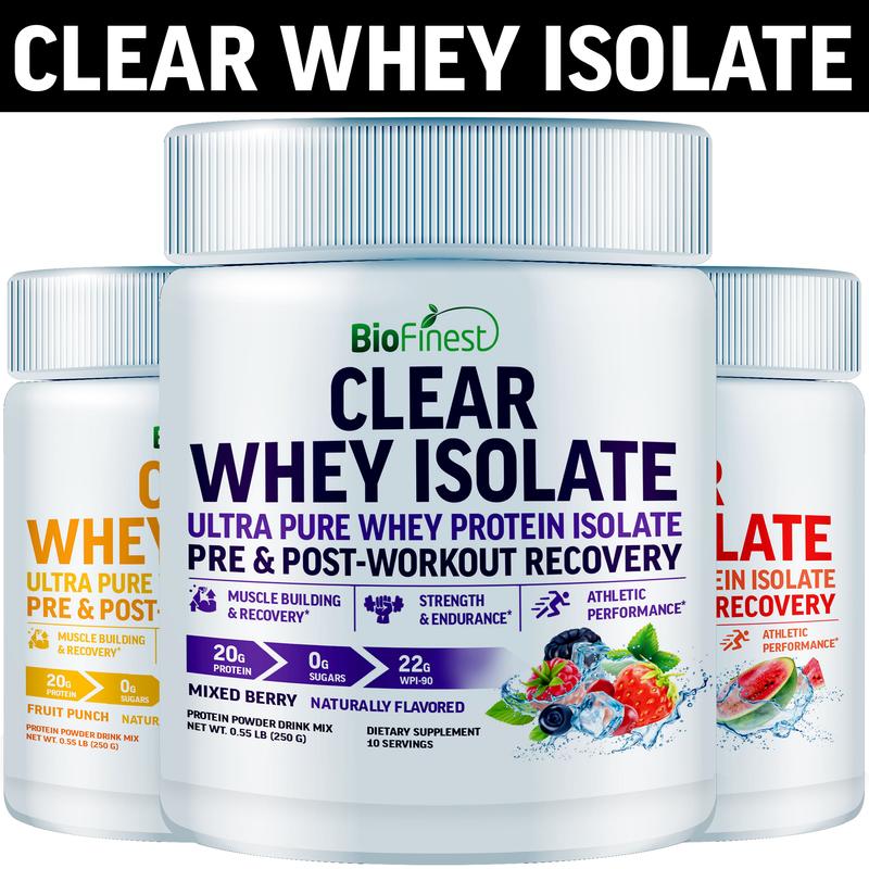 Biofinest Clear Whey Isolate Protein Powder - WPI 90 Whey Protein ...