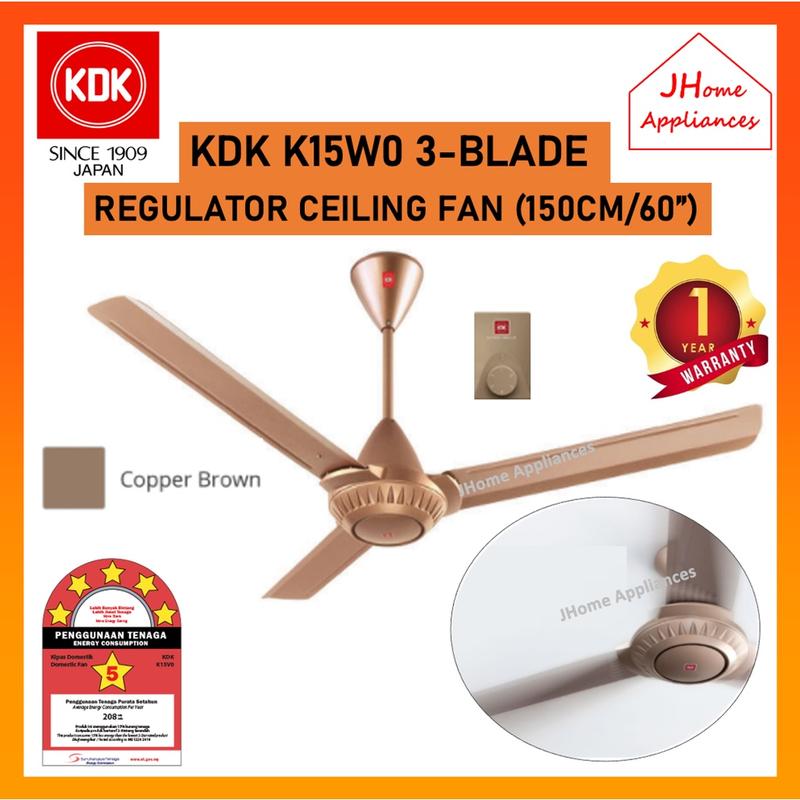 KDK K15W0 CEILING FAN REGULATOR [ 150CM / 60" ] KIPAS SILING - TikTok ...
