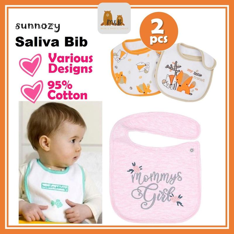 M&B 2pcs Baby Bib , Saliva Bibs Baby Sunnozy - TikTok Shop Malaysia