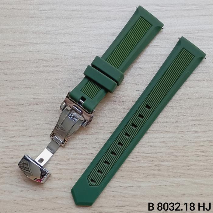 Tali Jam 18 MM Strap Silicone Jam Tangan Rubber 8032.18 - Shop | Tokopedia