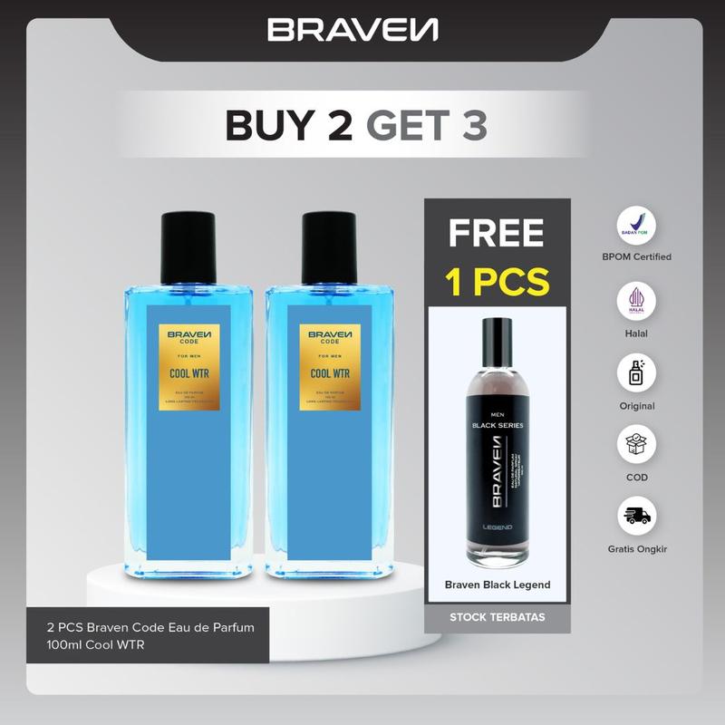 【BUY 2 GET 3】TWIN PACK BUNDLE | Braven Code Cool WTR EDP 2PCS + FREE ...