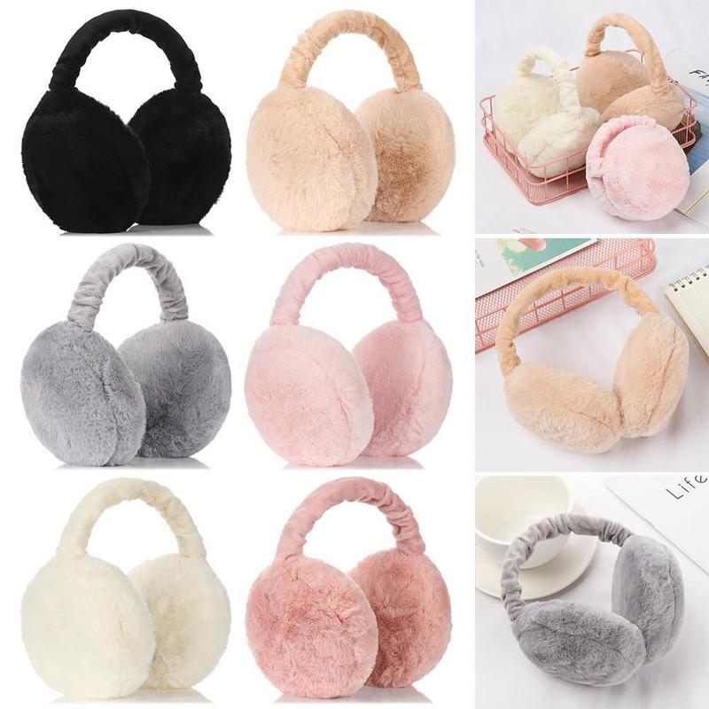 Fashion Autumn And Winter Foldable Solid Color Women Earmuff - TikTok ...