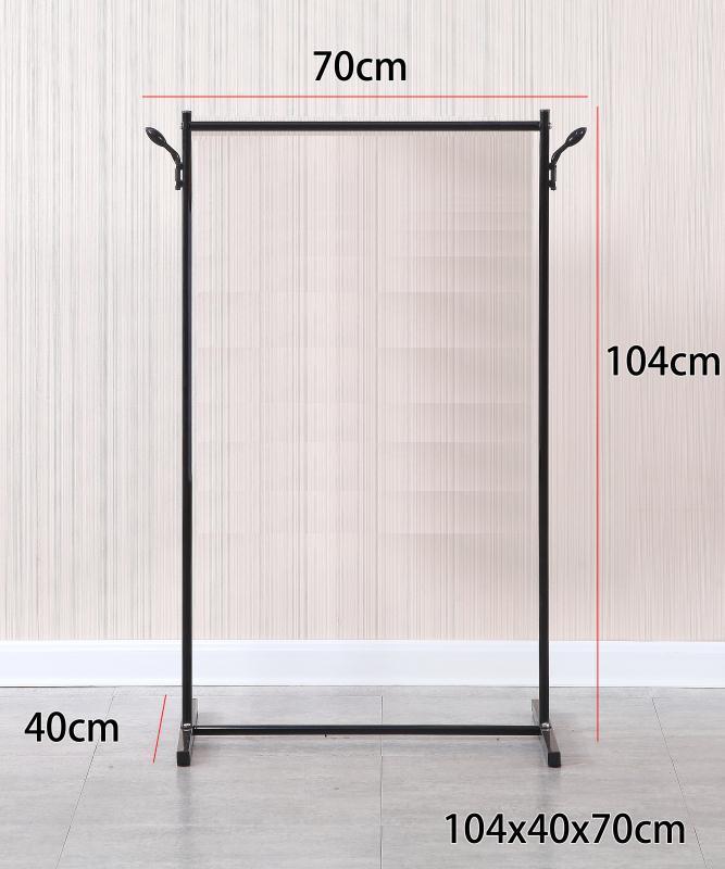Iron clothing store display rack, horizontal bar, floor standing ...