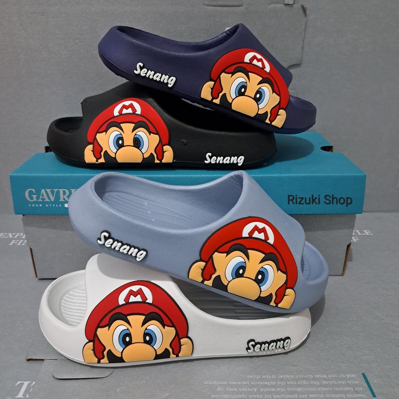 Sendal Selop Karet Anak Motif Mario Terbaru dan Termurah - Shop | Tokopedia