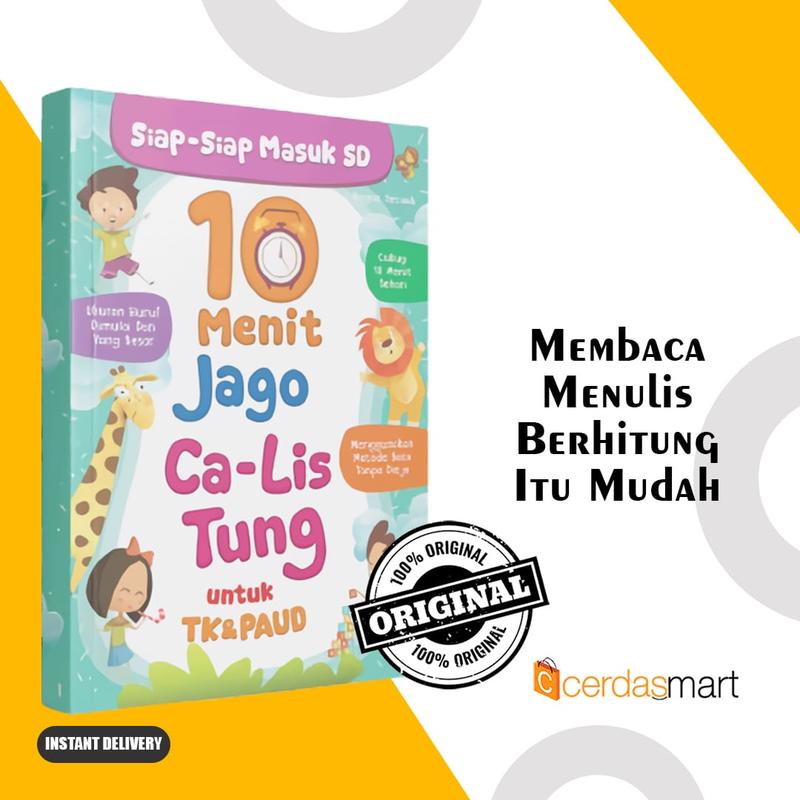 SIAP SIAP MASUK SD 10 MENIT JAGO CALISTUNG UNTUK TK DAN PAUD - Shop ...